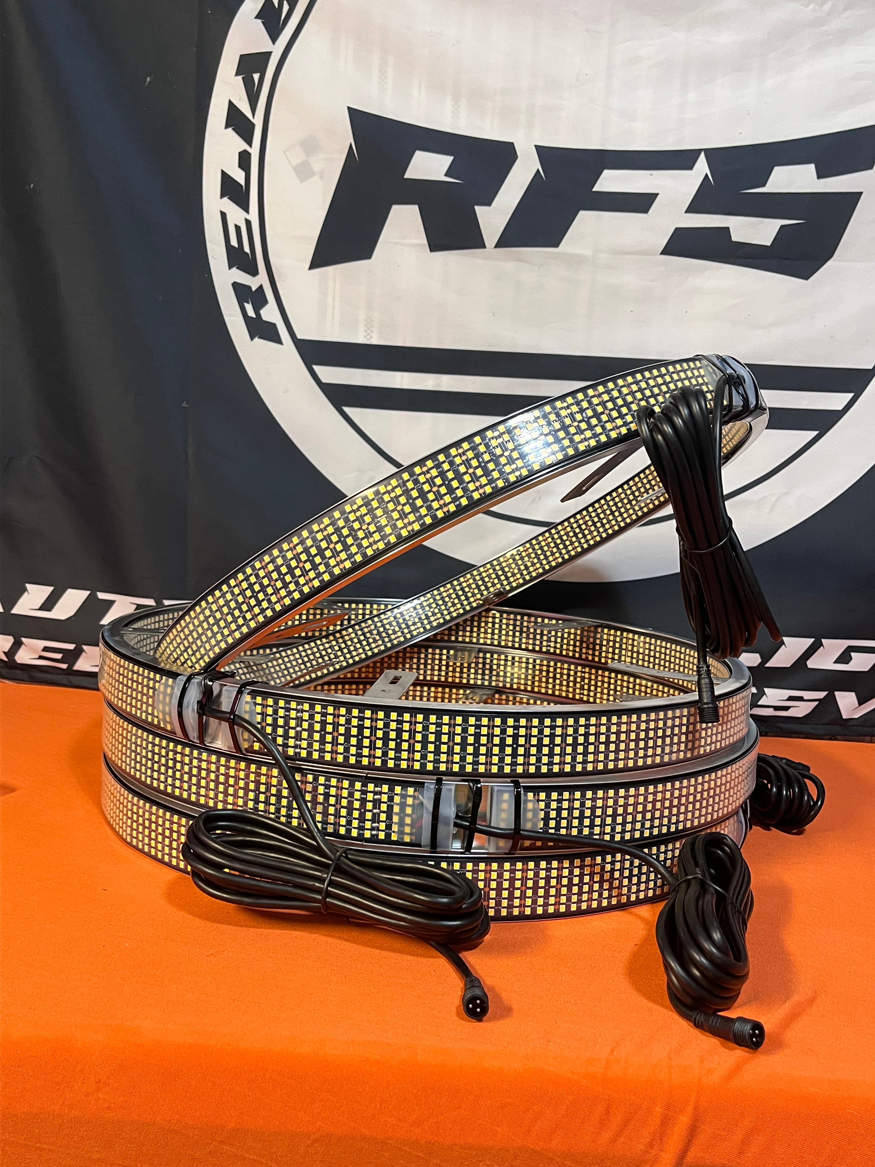 12 Row Switchback Wheel Lights - Plug & Play - Pure White - Switchback ...